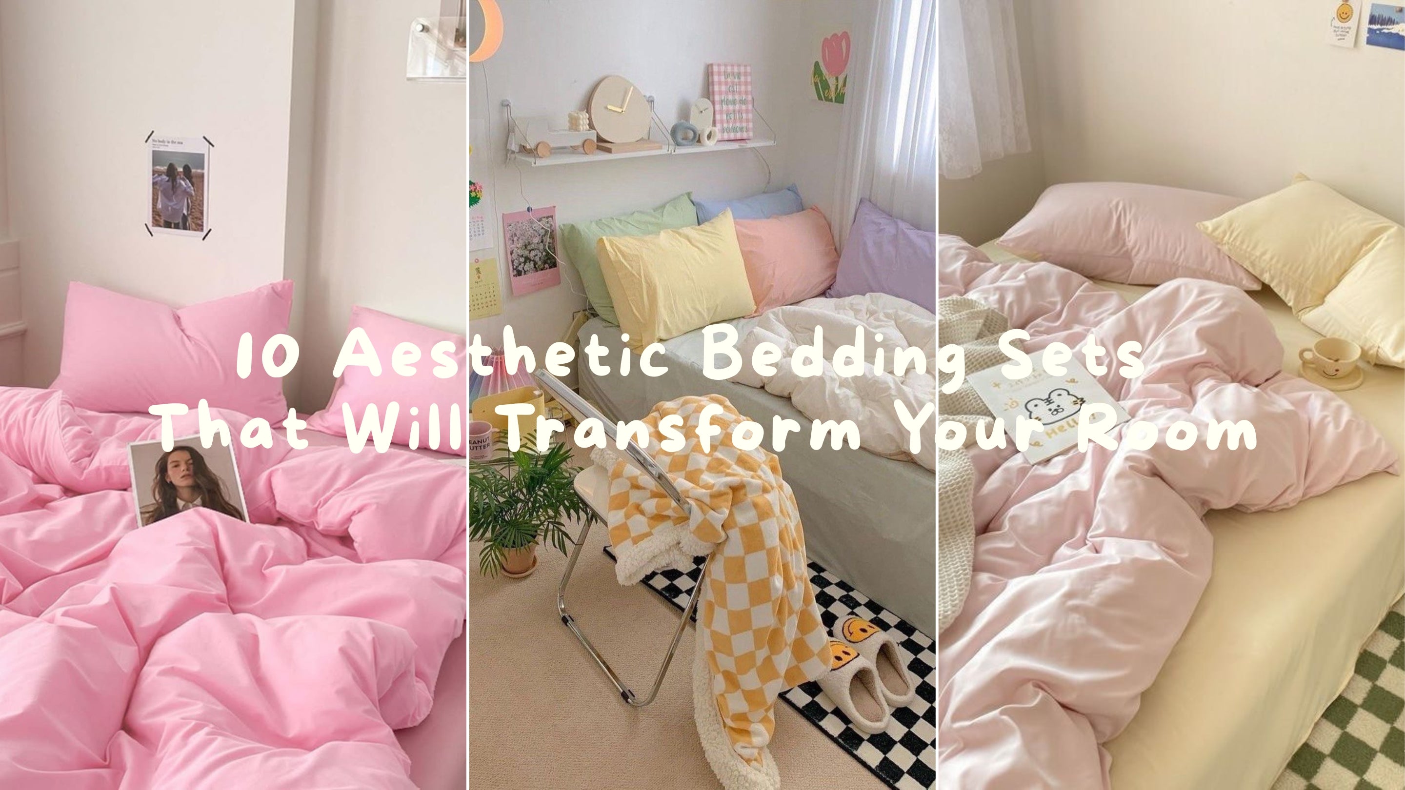10 Aesthetic Bedding Sets That Will Transform Your Room | The Feelz