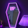 Coffin Neon Mirror Sign - Gothic Room & Halloween Wall Decor – The Feelz