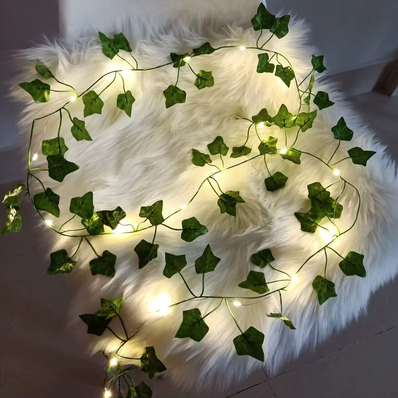 Cottagecore Floral Vine String Lights - Wall Hanging Light for Decor