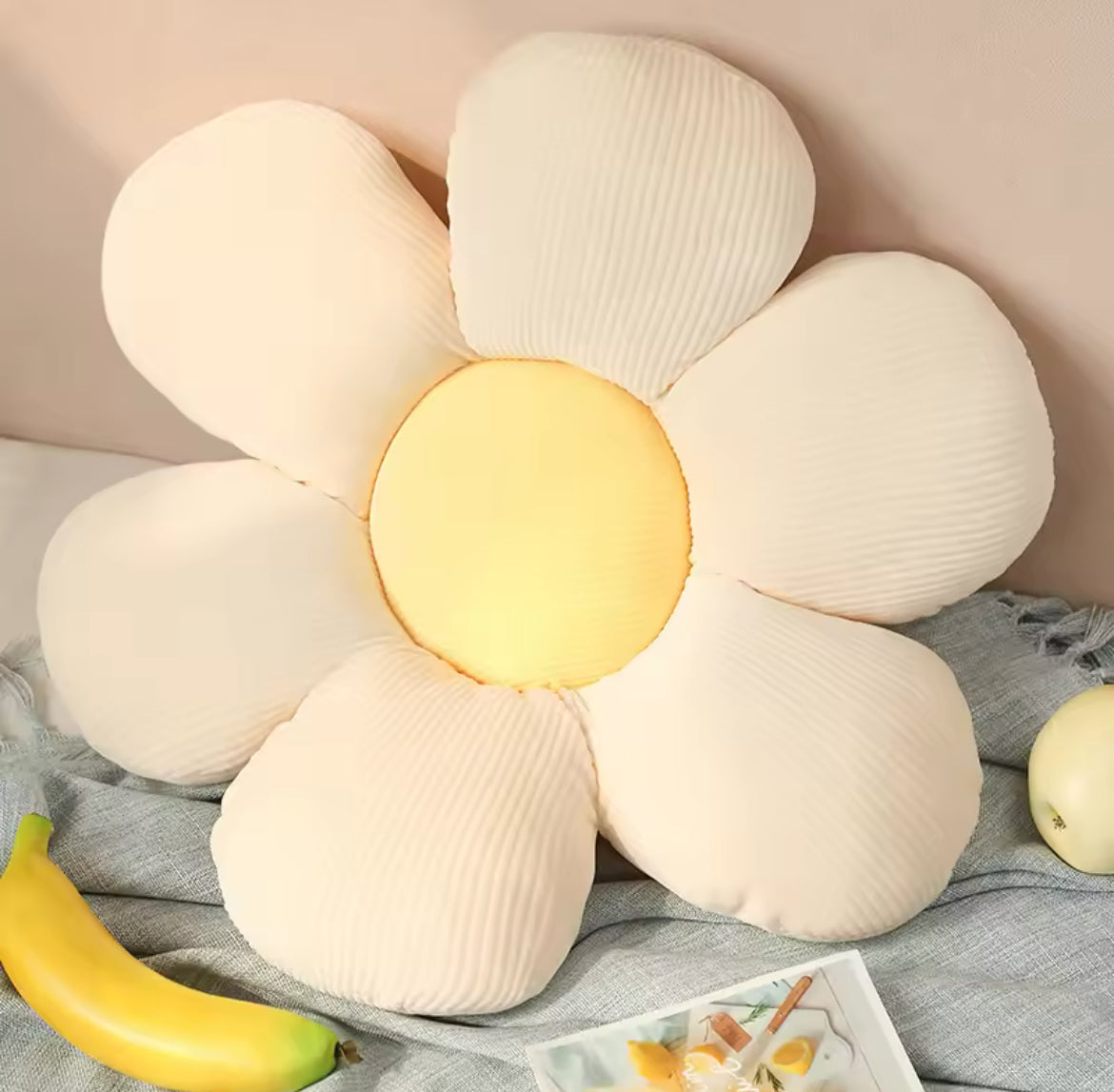 Soft Flower Cushion Pillow – Daisy & Sunflower Plush Decor