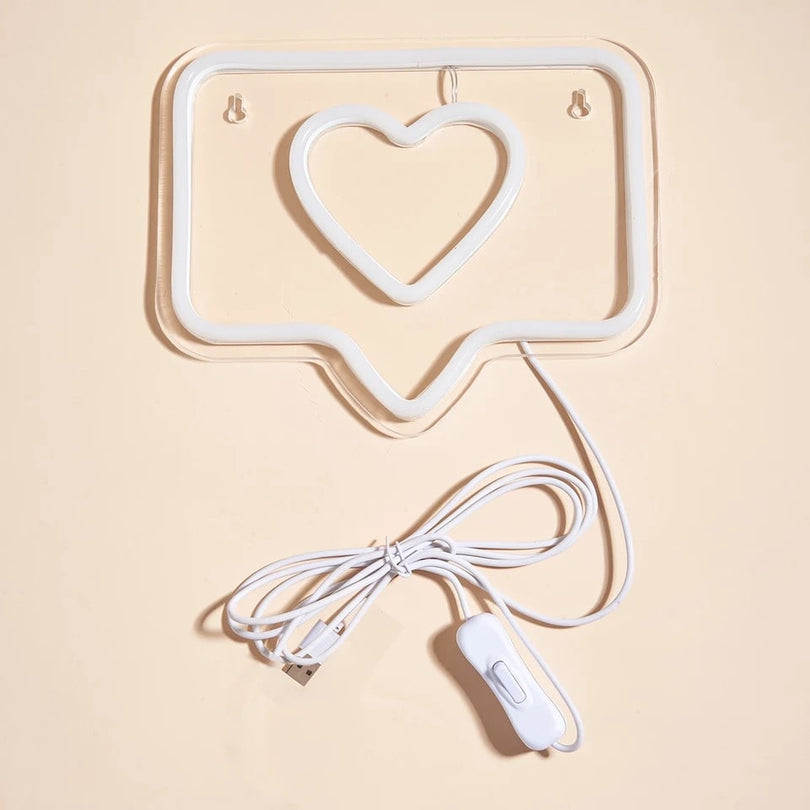 Like LED Neon Sign | Wall Decor & Aesthetic Neon Night Light – The Feelz