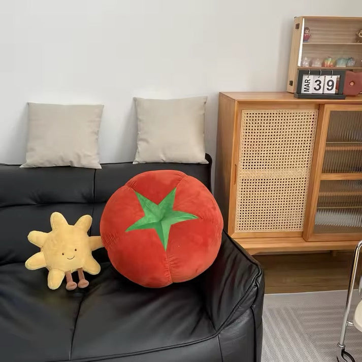 Tomato Cushion Pillow – Cute Fruit-Inspired Plush for Sofa or Bed