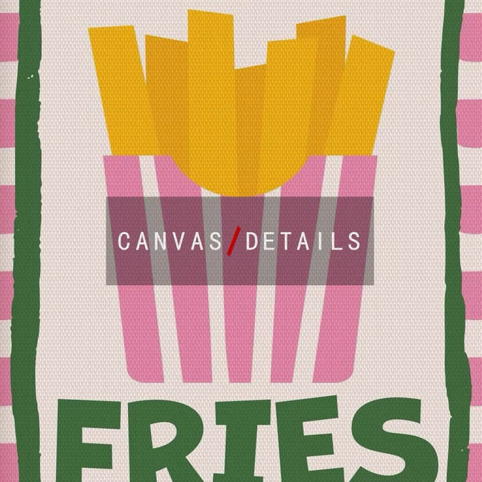 Colorful Food Poster: Colorful Canvas Art for Kitchen Decor – The Feelz