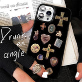 Black Retro iPhone Case – Gothic Baroque Aesthetic Phone Case – The Feelz