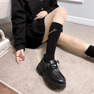 Gothic Bat Shoes | Punk Mary Janes Shoes with Goth Design – The Feelz