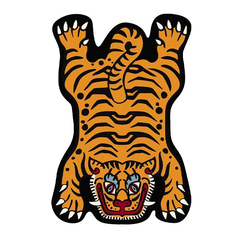 Boho Tiger Rug – Handmade Tibetan Tiger Rugs for Living Room – The Feelz