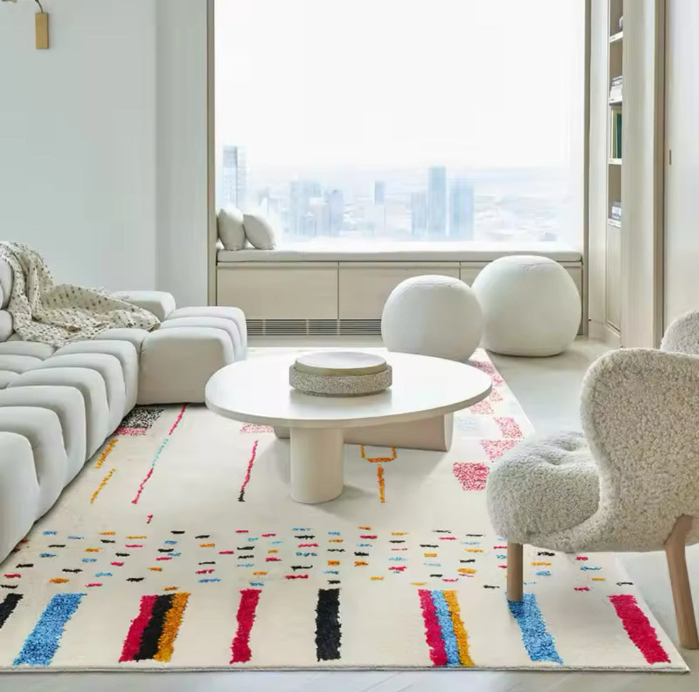 Soft Boho Carpet for Living Room & Bedroom - Ethnic Style Rug – The Feelz