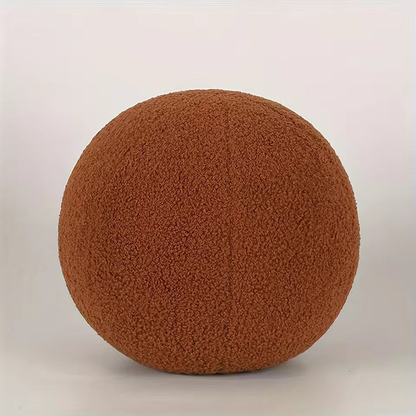 Japandi Boucle Ball Cushion – Cozy & Modern Sofa Pillow – The Feelz