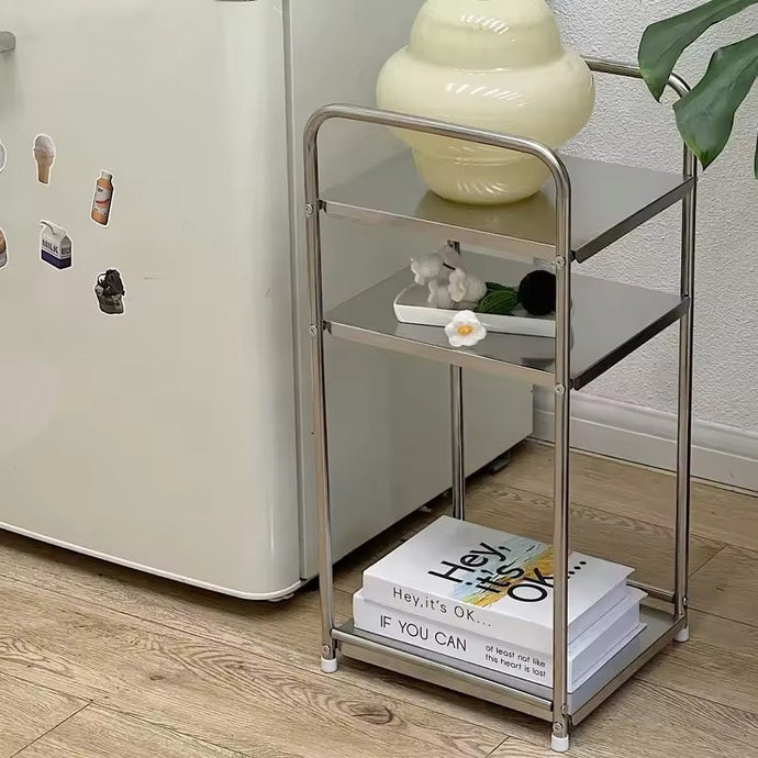 Retro Stainless Steel Side Table – Nordic Minimalist Decor – The Feelz