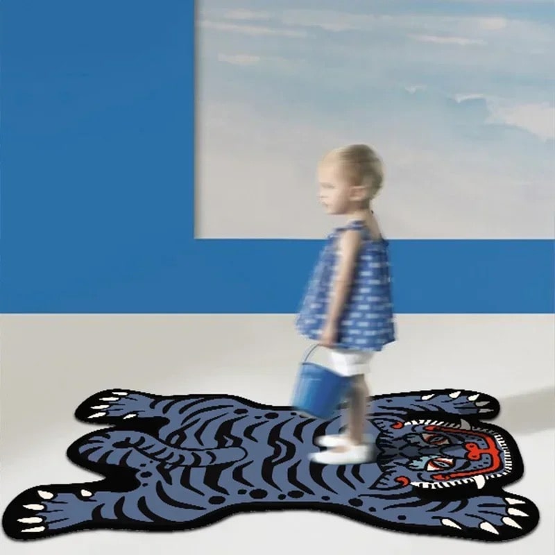 Boho Tiger Rug – Handmade Tibetan Tiger Rugs for Living Room
