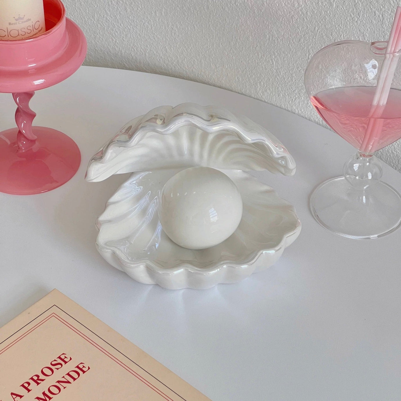 Ceramic Pearl Lamp - Shell Night Light for Mermaidcore Decor – The Feelz