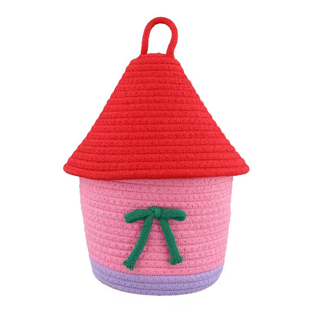 Kawaii House-Shaped Storage Basket | Aesthetic Storage for Dorms – The ...