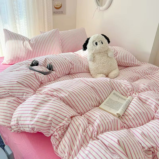 Pink Cozy Bedding Set - Soft Duvet & Rose Pillowcases Coquette – The Feelz