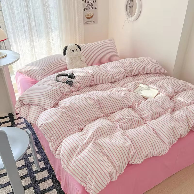 Pink Cozy Bedding Set - Soft Duvet & Rose Pillowcases Coquette – The Feelz