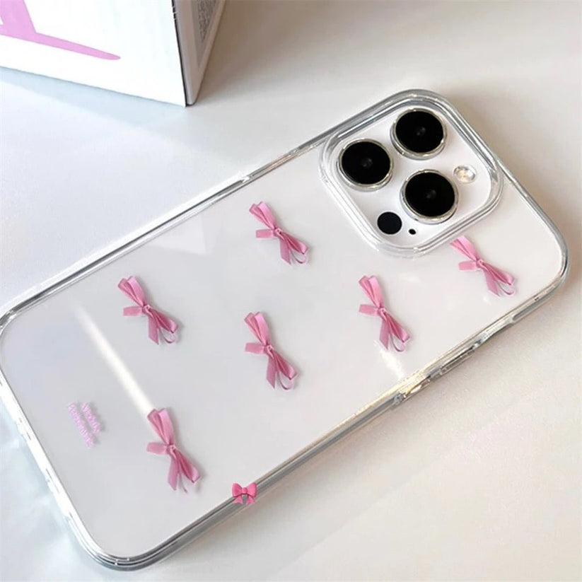 Cute Pink iPhone Case - Aesthetic Coquette Bow iPhone Case