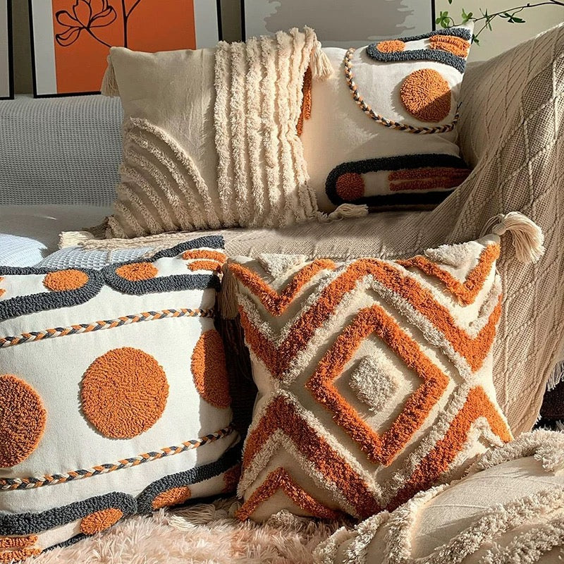 Boho Cozy Pillow Cover – Perfect for Living Room Decor – The Feelz
