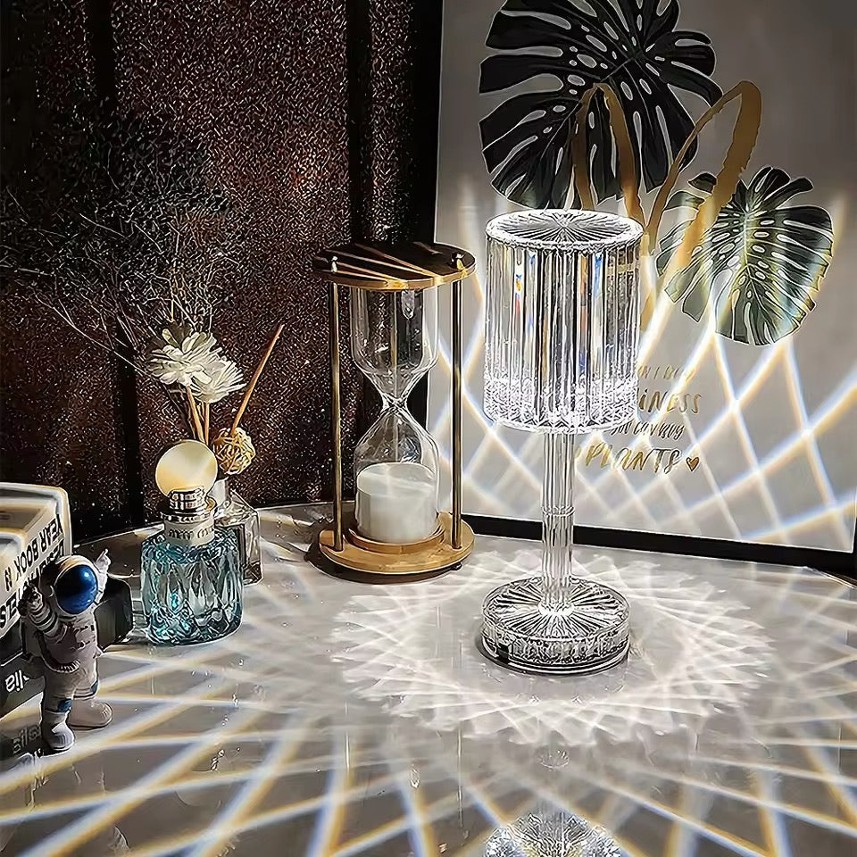 LED Crystal Table Lamp | USB Rechargeable Night Light – The Feelz