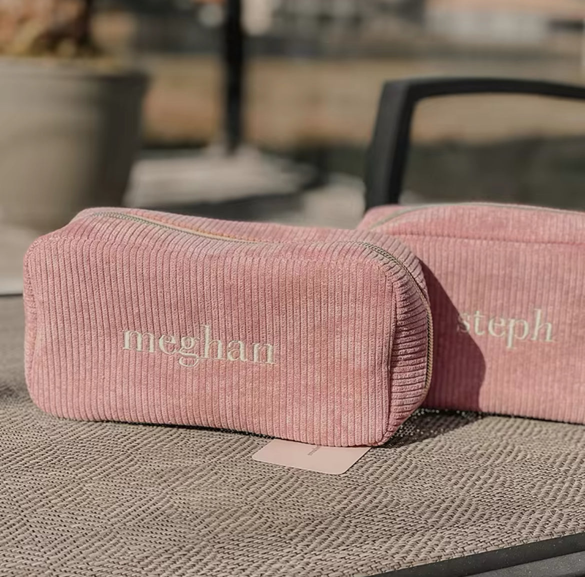 Personalized Cosmetic Bag with Name – Bridesmaid Gift, Bag