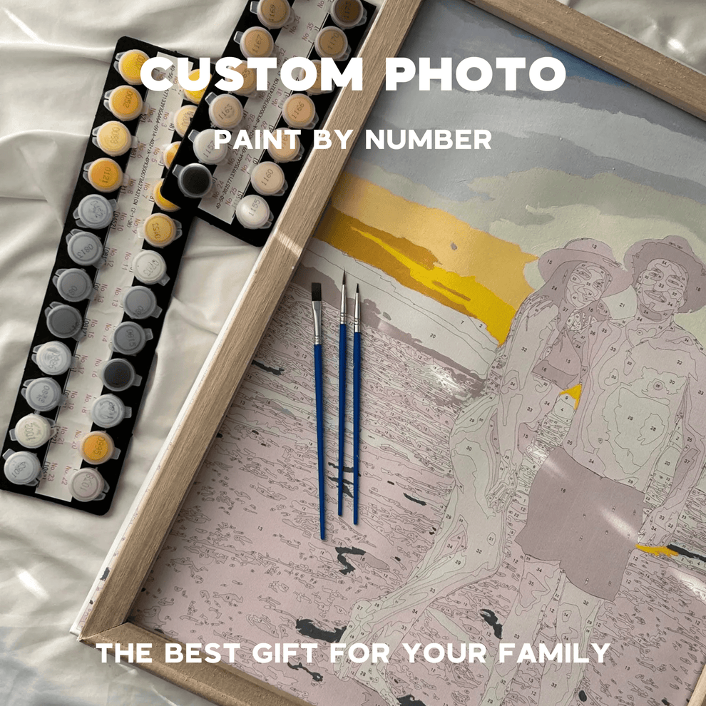 Personalized Custom Paint by Number Kit | DIY Canvas Art