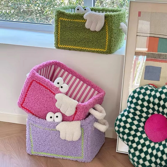Cute Cartoon Storage Basket – Organizer for Laundry & Toys – The Feelz