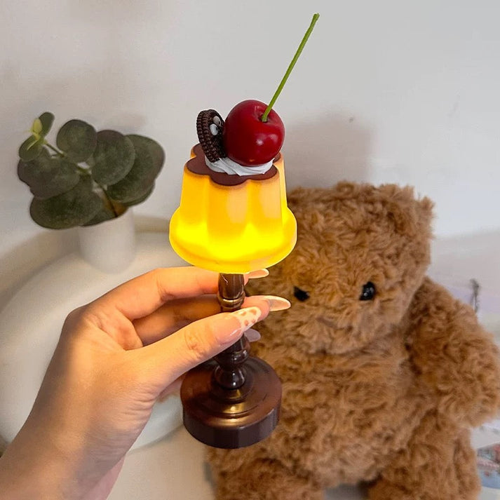 Kawaii Pudding Night Light – Bedside Lamp for Kids and Bedroom Decor