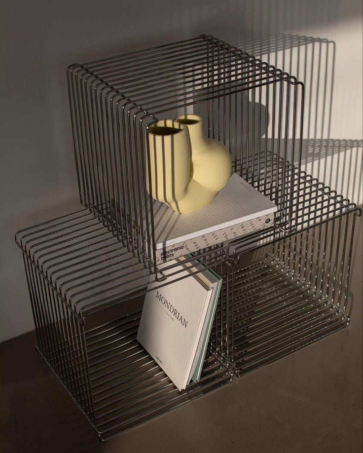 Modern Minimalist Metal Floating Shelf | Geometric Table Decor – The Feelz