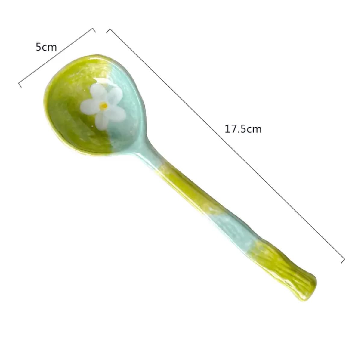 Kawaii Ceramic Flower Spoon - Korean Dessert Spoon – The Feelz