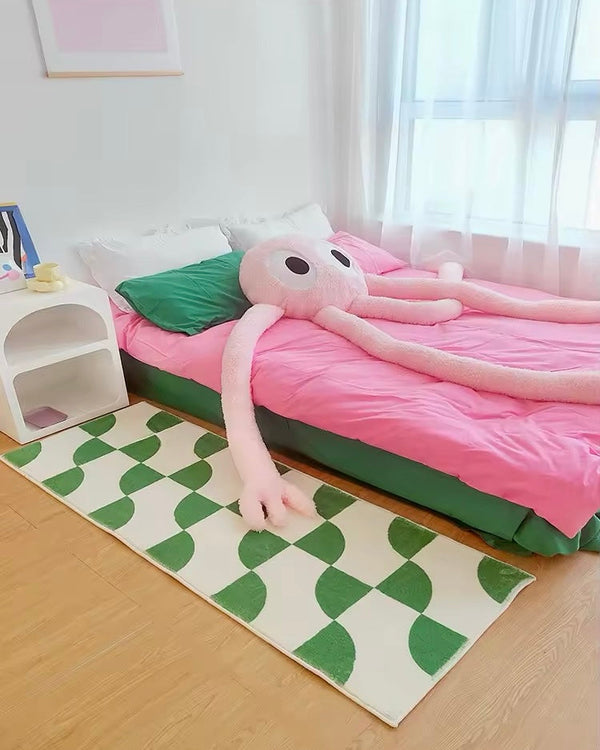 Danish Pastel Bedroom Rug - Colorful Geometric Soft Carpet