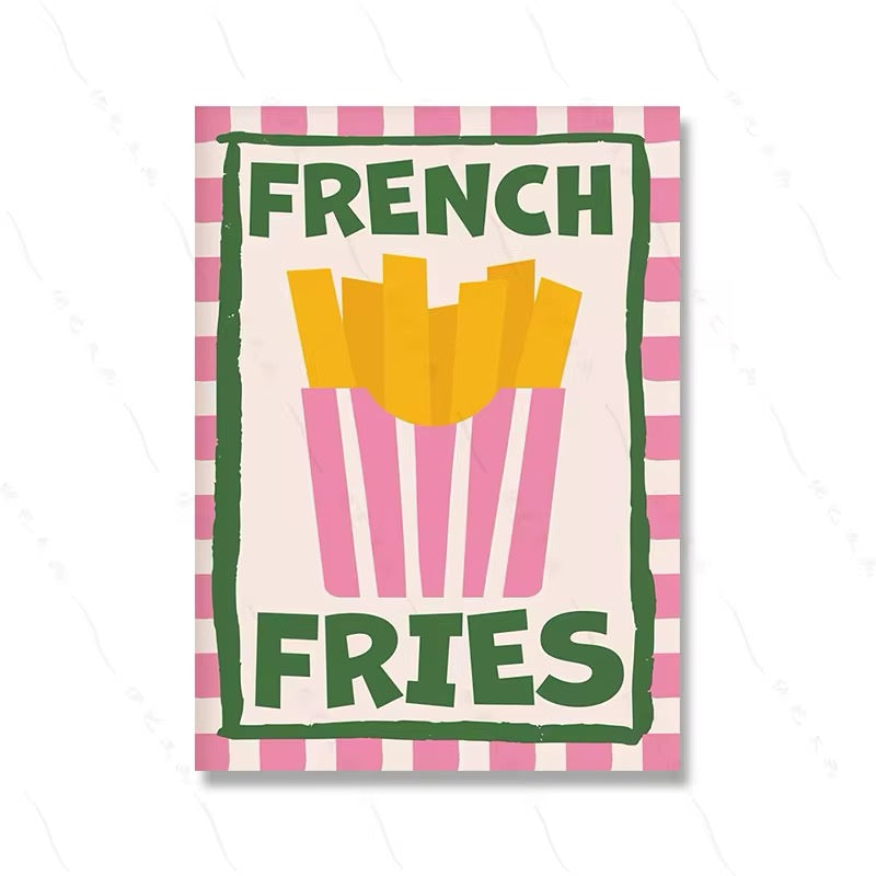 Colorful Food Poster: Colorful Canvas Art for Kitchen Decor – The Feelz