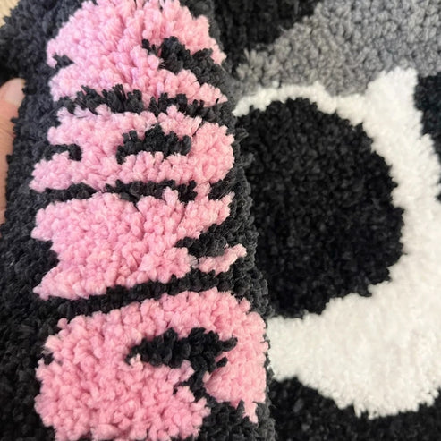 Ghost Tufted Rug - Handmade Halloween Decor with Ghostface