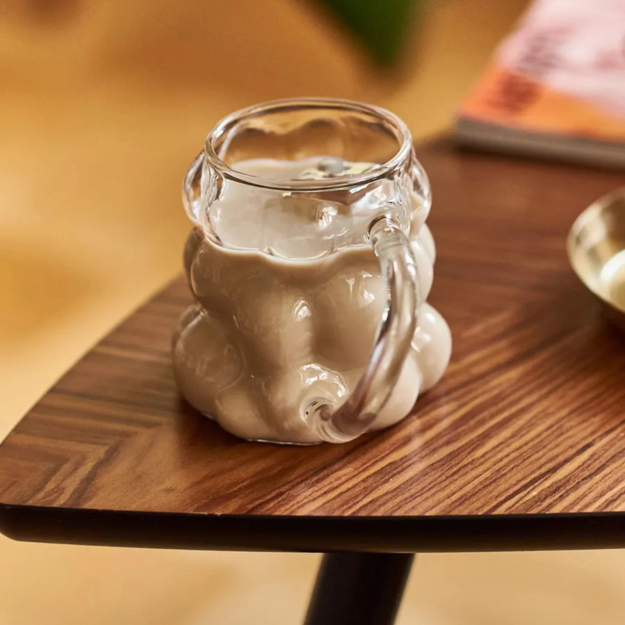 Bubble Glass Coffee Mug – Aesthetic Minimalist Kitchen Decor