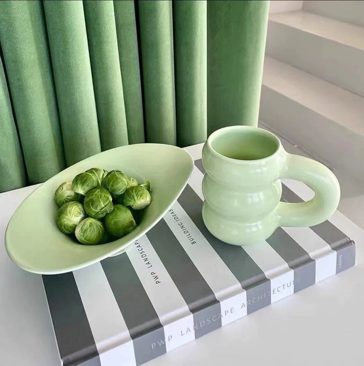 Colorful Ceramic Bubble Mug – Aesthetic Coffee Lover Gift