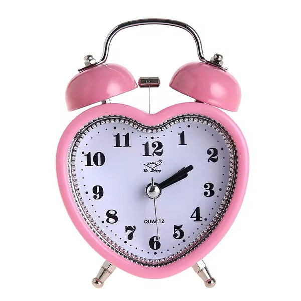 Heart Pink Alarm Clock | Coquette Room Decor Gift for Her