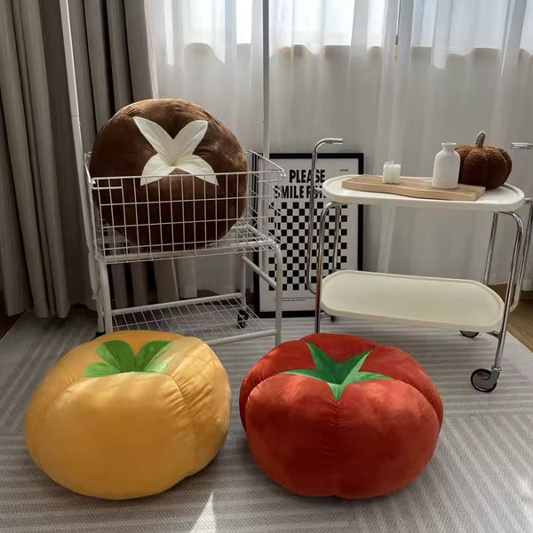Tomato Cushion Pillow – Cute Fruit-Inspired Plush for Sofa or Bed