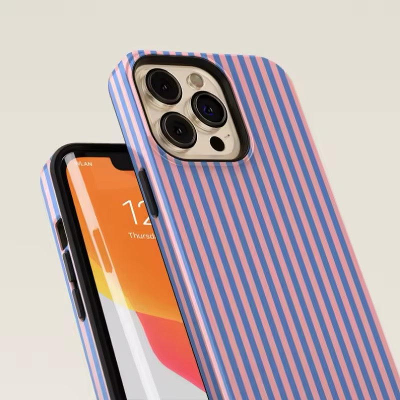 Retro Striped iPhone Case | Retro & Preppy iPhone Cover – The Feelz