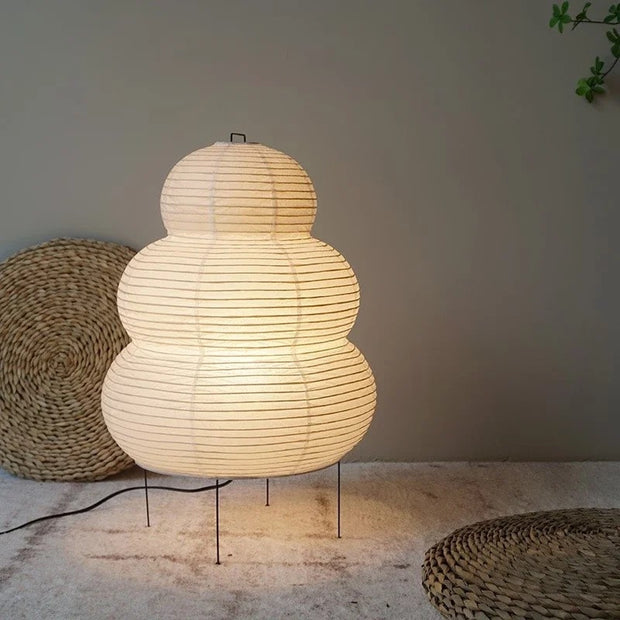 Japanese Lamp | Wabi-Sabi Lamp – Rice Paper Shade for Decor – The Feelz