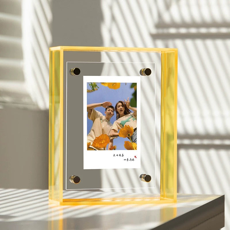 Transparent Acrylic Photo Frame - Wall & Table Decor for Home