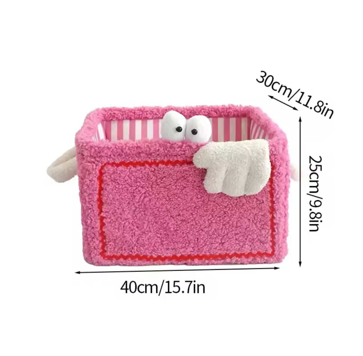 Cute Cartoon Storage Basket – Organizer for Laundry & Toys