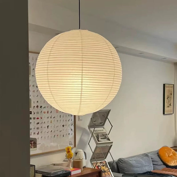 Wabi-Sabi Ceiling Lamp – Japanese Rice Paper Pendant Light – The Feelz