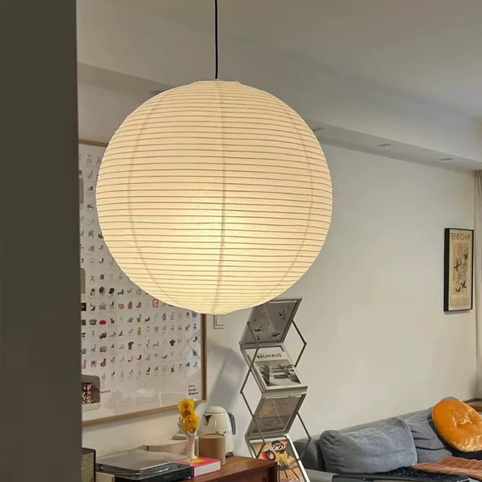 Wabi-Sabi Ceiling Lamp – Japanese Rice Paper Pendant Light – The Feelz