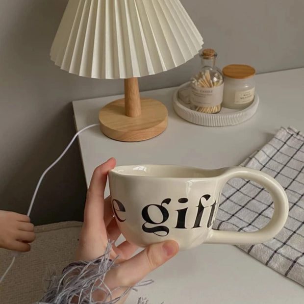 Modern Mug | Large Capacity Hand-Pinched Coffee Cup – The Feelz