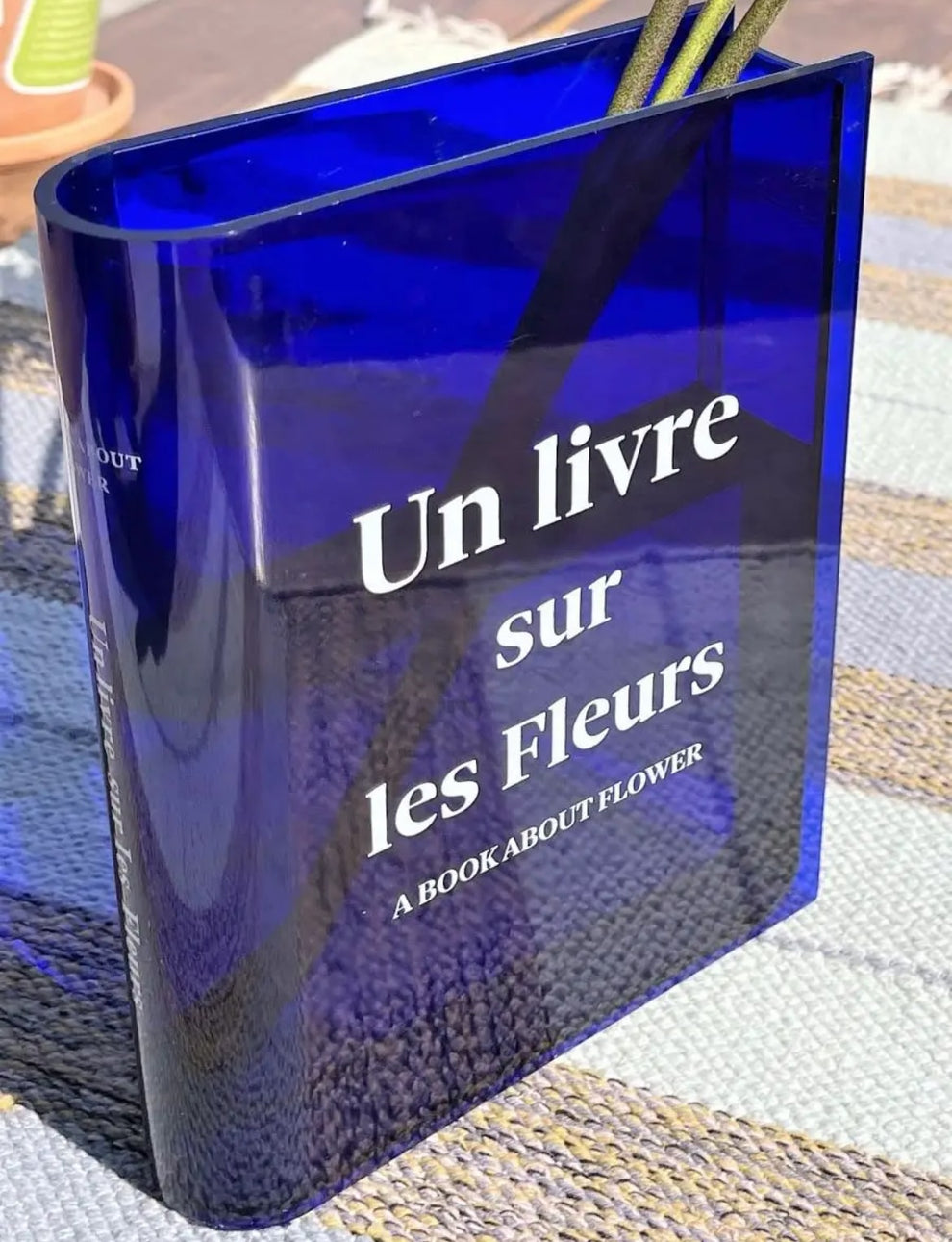 Translucent Book Vase – Clear Acrylic Flower Vase for Modern Decor