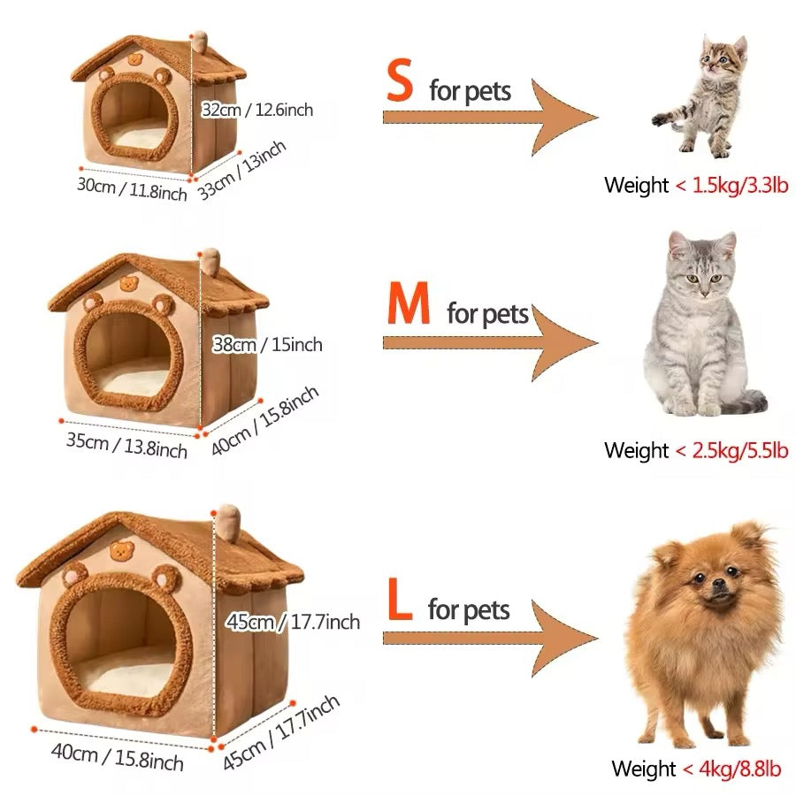 Cute Pet House - Cozy Pet Bed for Cat & Dog House – The Feelz