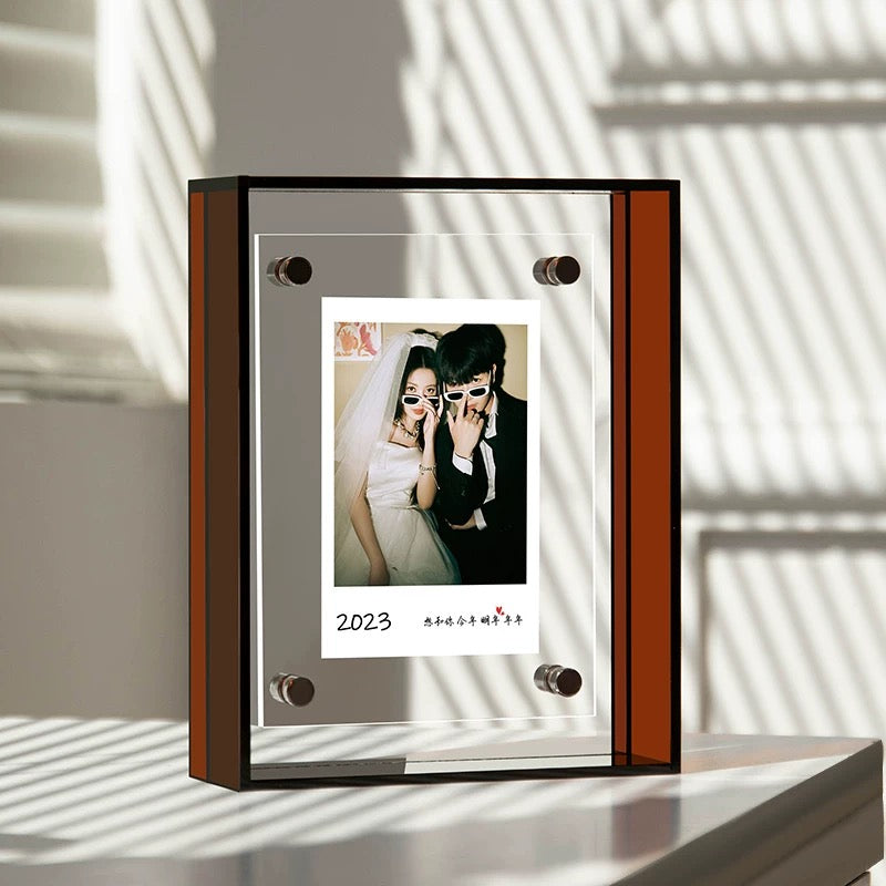 Transparent Acrylic Photo Frame - Wall & Table Decor for Home