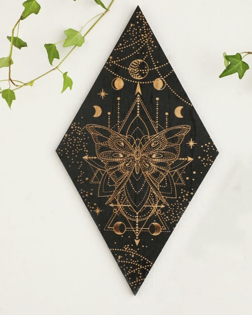 Moon Phase Wall Decor | Witchy Wooden Wall Hanging for Room – The Feelz