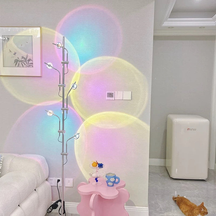 Sunset Projector Floor Lamp – Multi-Head Adjustable LED Light
