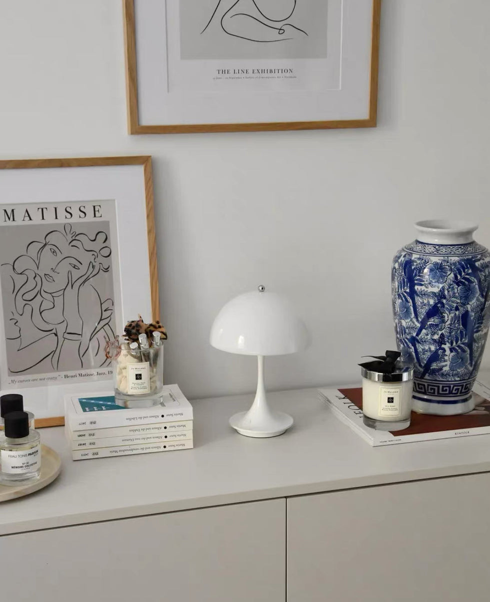 White Mushroom Desk Lamp - Cute Desk Decor for Bedroom – The Feelz