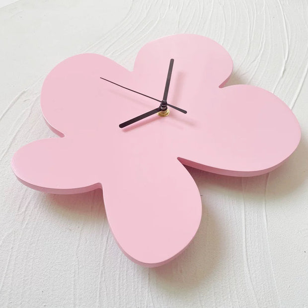 Nordic Wall Flower Clock | Blue Decorative Hanging Wall Clock – The Feelz