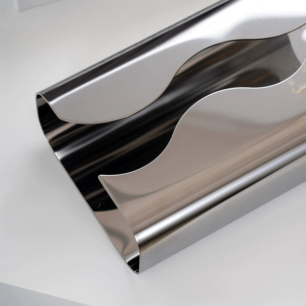 Minimalist Chrome Tissue Box - Organizer for Bathroom & Desk – The Feelz
