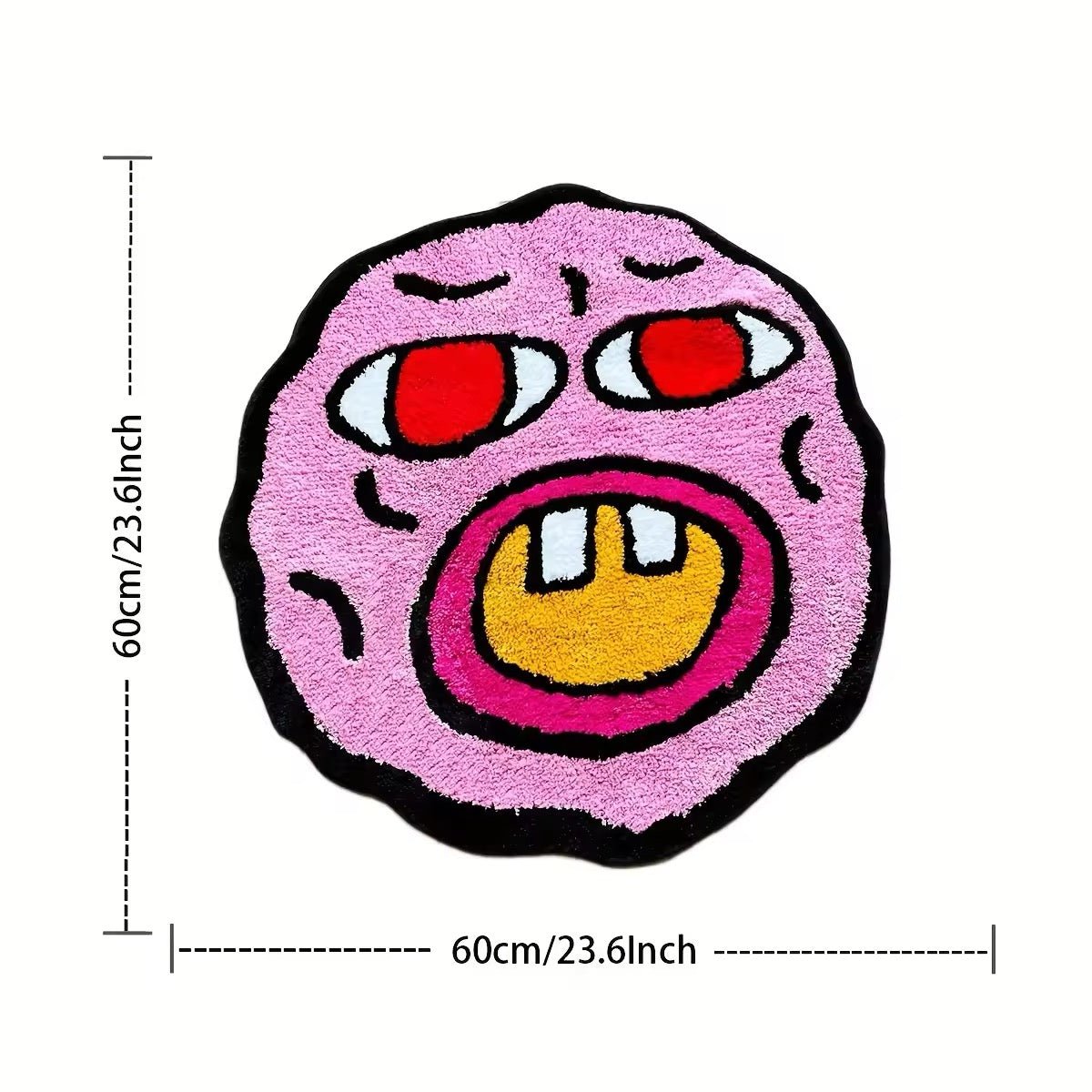 Cherry Bomb Pink Tufted Rug – Kawaii Bedroom Decor